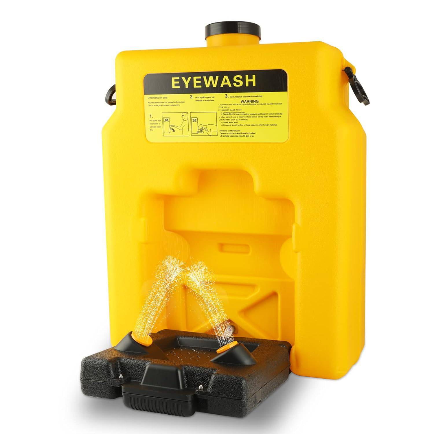Portable Eyewash-Station Emergency OSHA-Approved Wall Mounted Eye Wash ...