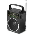 Portable AM FM Radio, Bluetooth 5.0 Radios 5 Watts Loud Speaker,FM ...