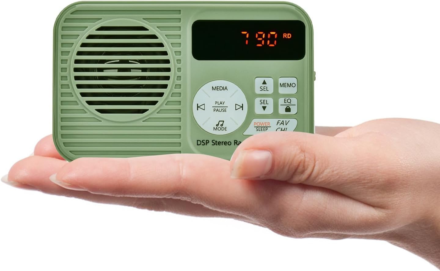 Portable FM Radio, Digital Radio with LCD Display, 3.5mm Headphone Jack ...