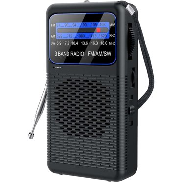 Portable Radio, EEEkit Battery Operated Radio with Big Speaker, Great ...