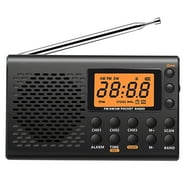 STONEGO Mini Portable Radio - Handheld Rechargeable Digital FM Radio ...