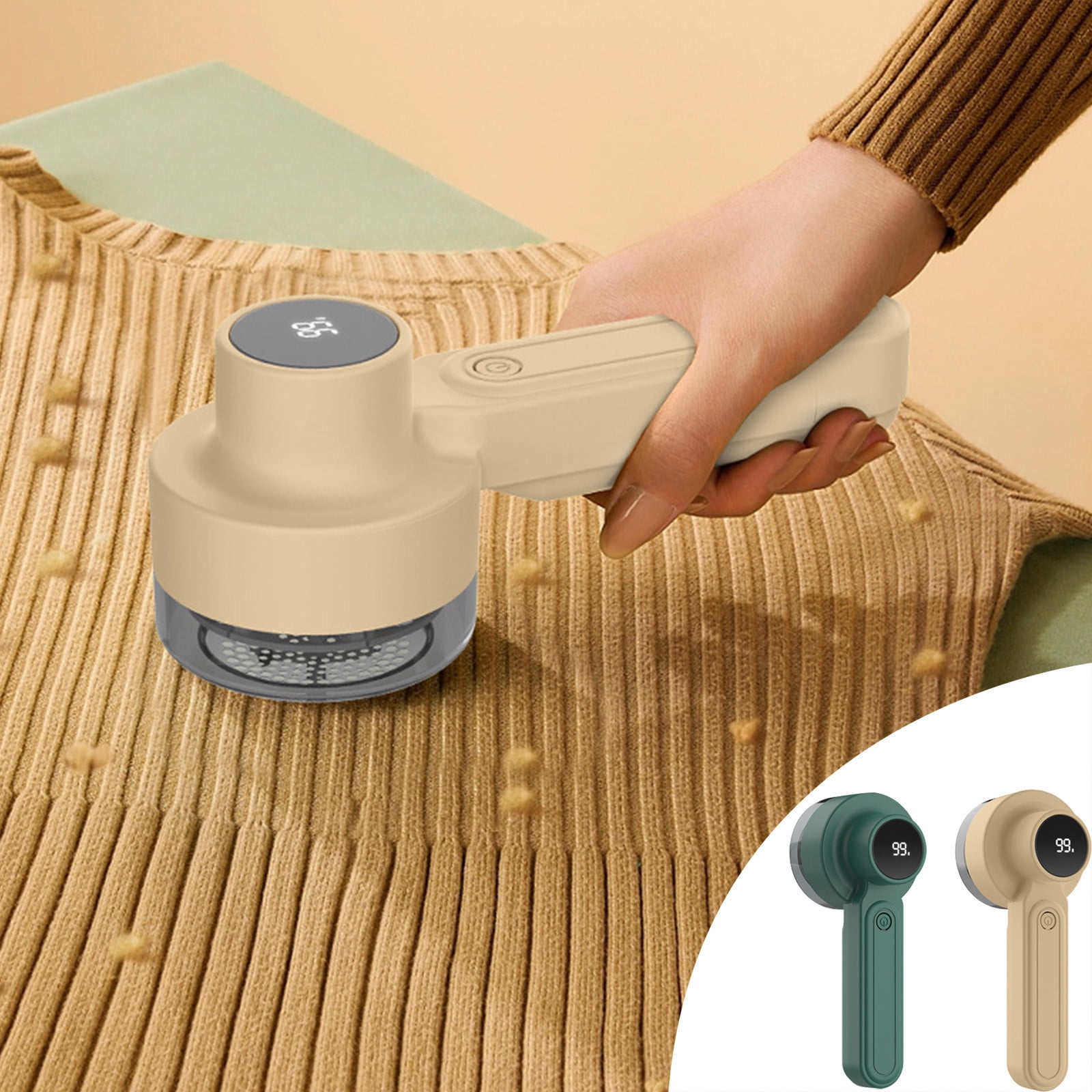 Portable Fabric Shaver, Cordless Electric Lint Remover, Reversible ...