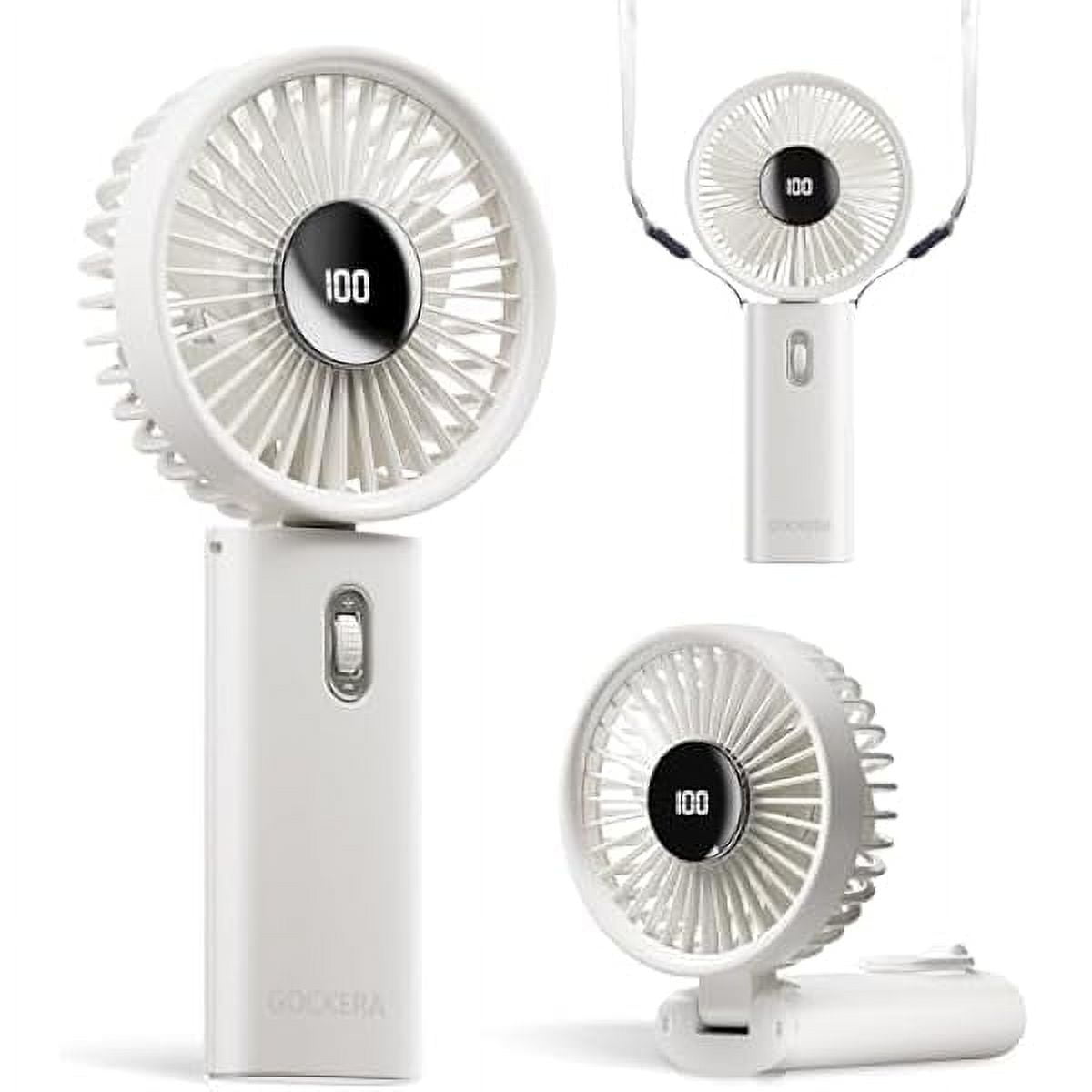 Portable Fan, 100 Speeds Scrolling Switch Adjustable Handheld Fan with ...