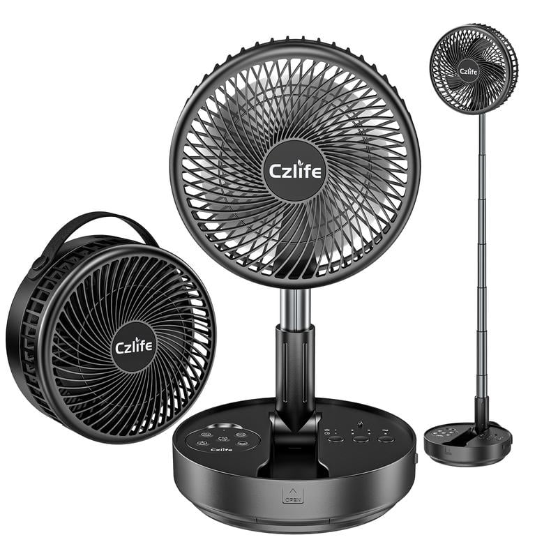 Portable Fan, 10000mAh Rechargeable Battery Powered Travel Fan for ...