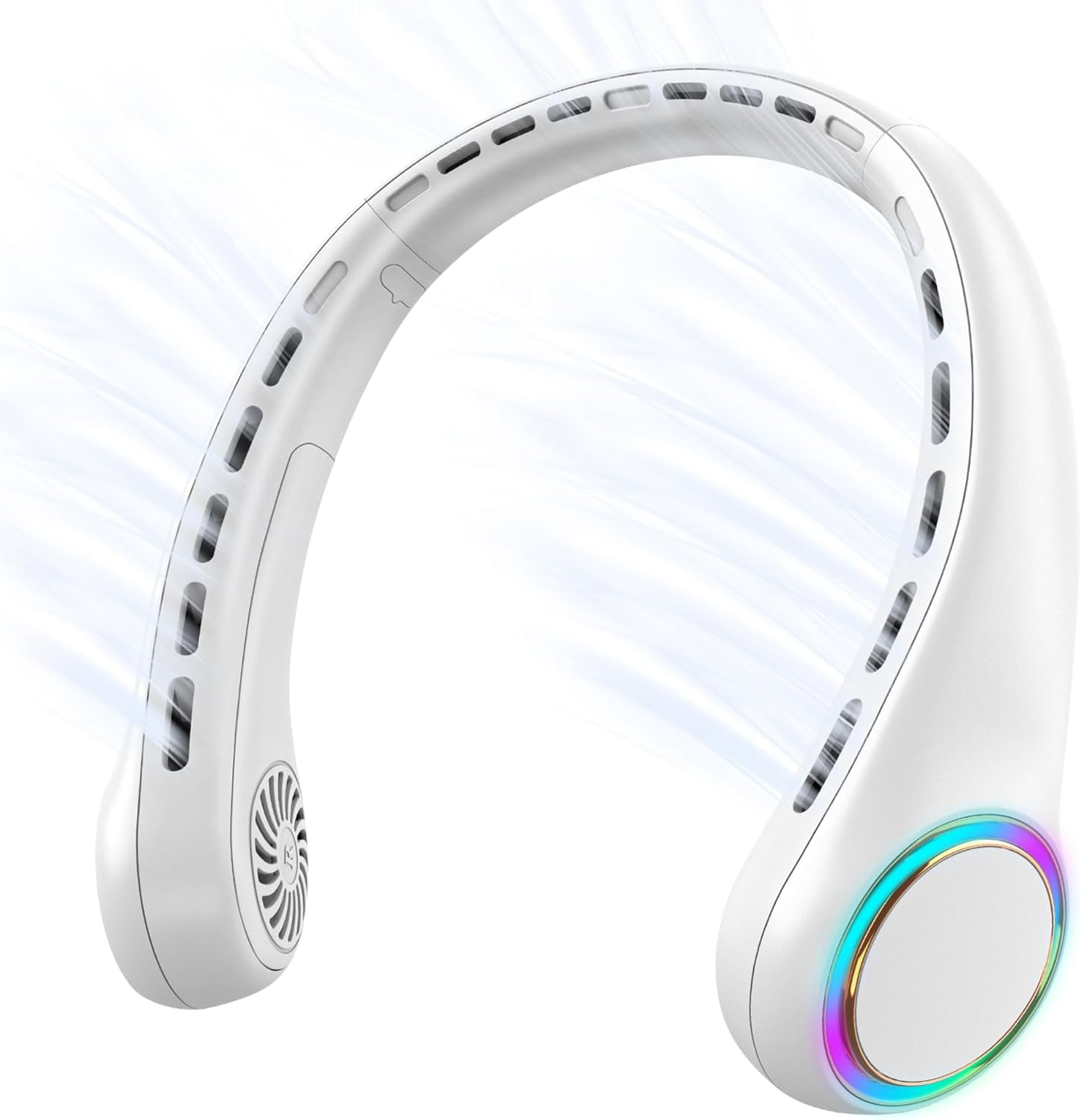 Portable Fan with 5-17H Lifespan, 4000mAh Neck fan air conditioner with ...