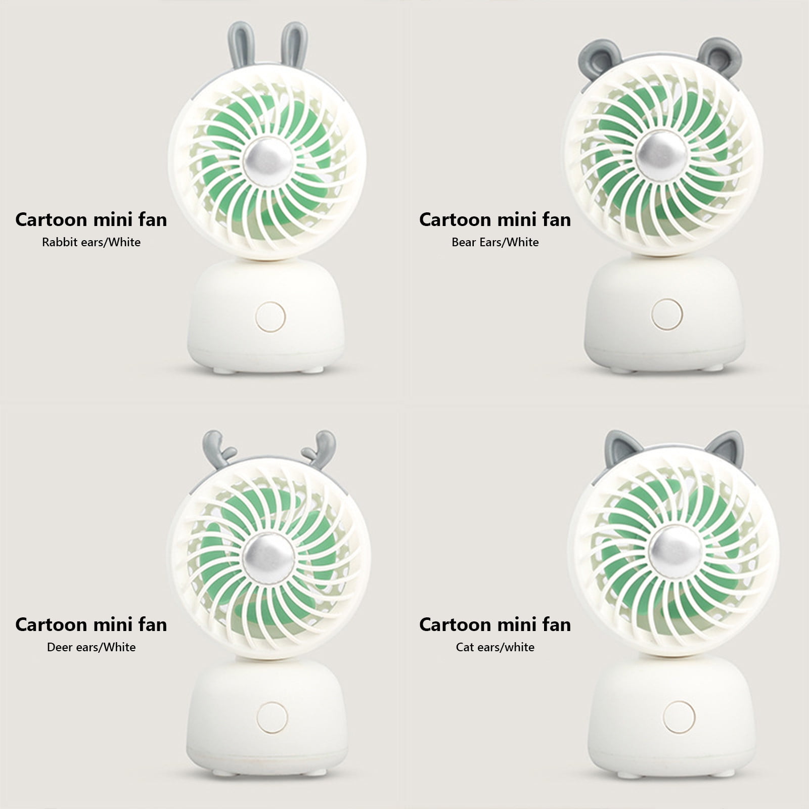 Portable Fan Deals! ESULOMP Cute Pet Ears Mini Fan USB Charging Desktop ...