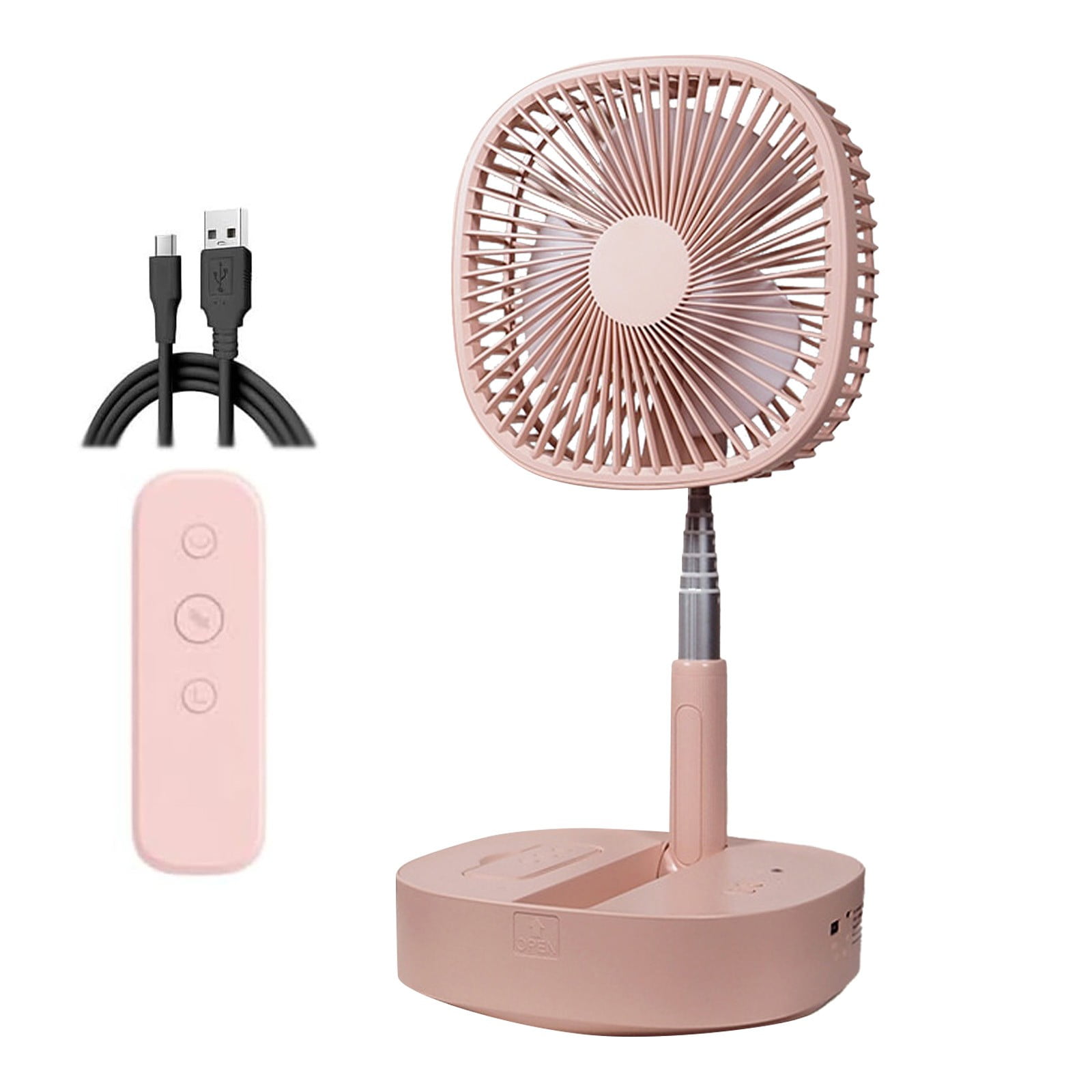 Portable Fan—Foldable And Rechargeable—USB Desk Fan—With Remote Control ...