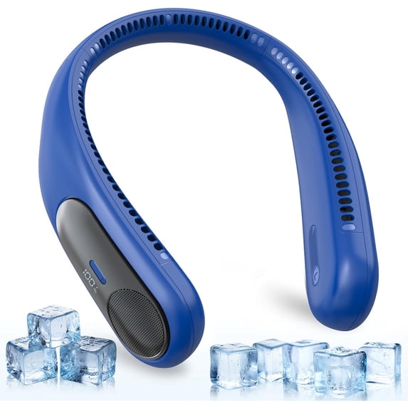 Portable Fan,Personal Wearable Bladeless Fan, Display,4-Speeds,6000mAh ...