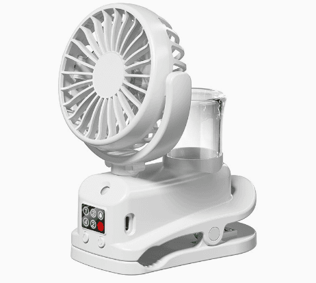 Portable Fan With Spray, Electric Spray Water Fan With Clip, Small ...