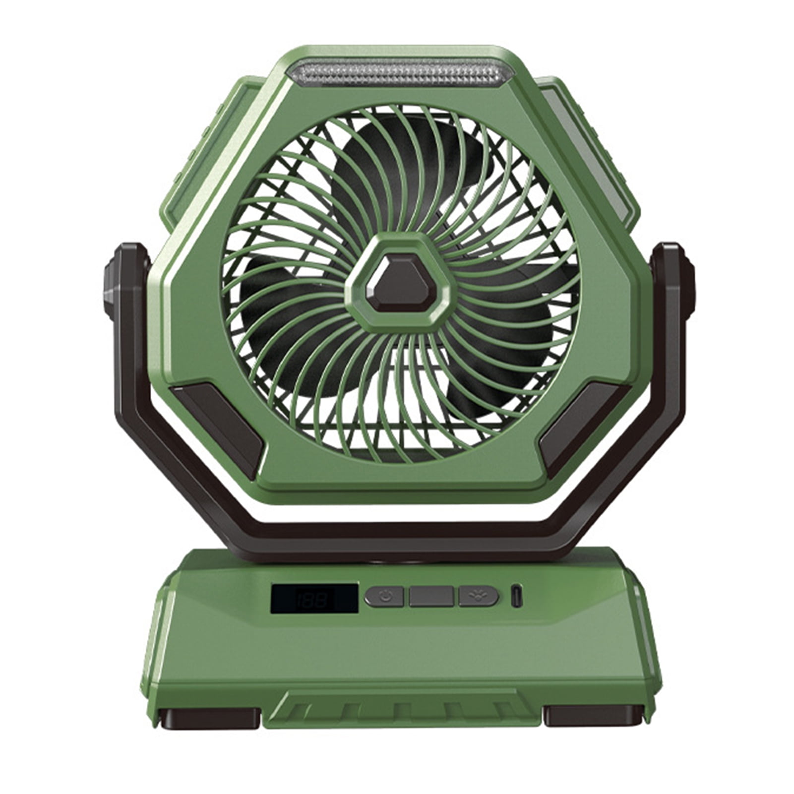 Portable Fan Strong Airflow Quiet 300° Rotation Rechargeable Battery ...