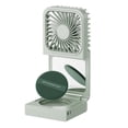 Portable Fan With Makeup Mirror Handheld Neck Hanging Foldable Cooling ...
