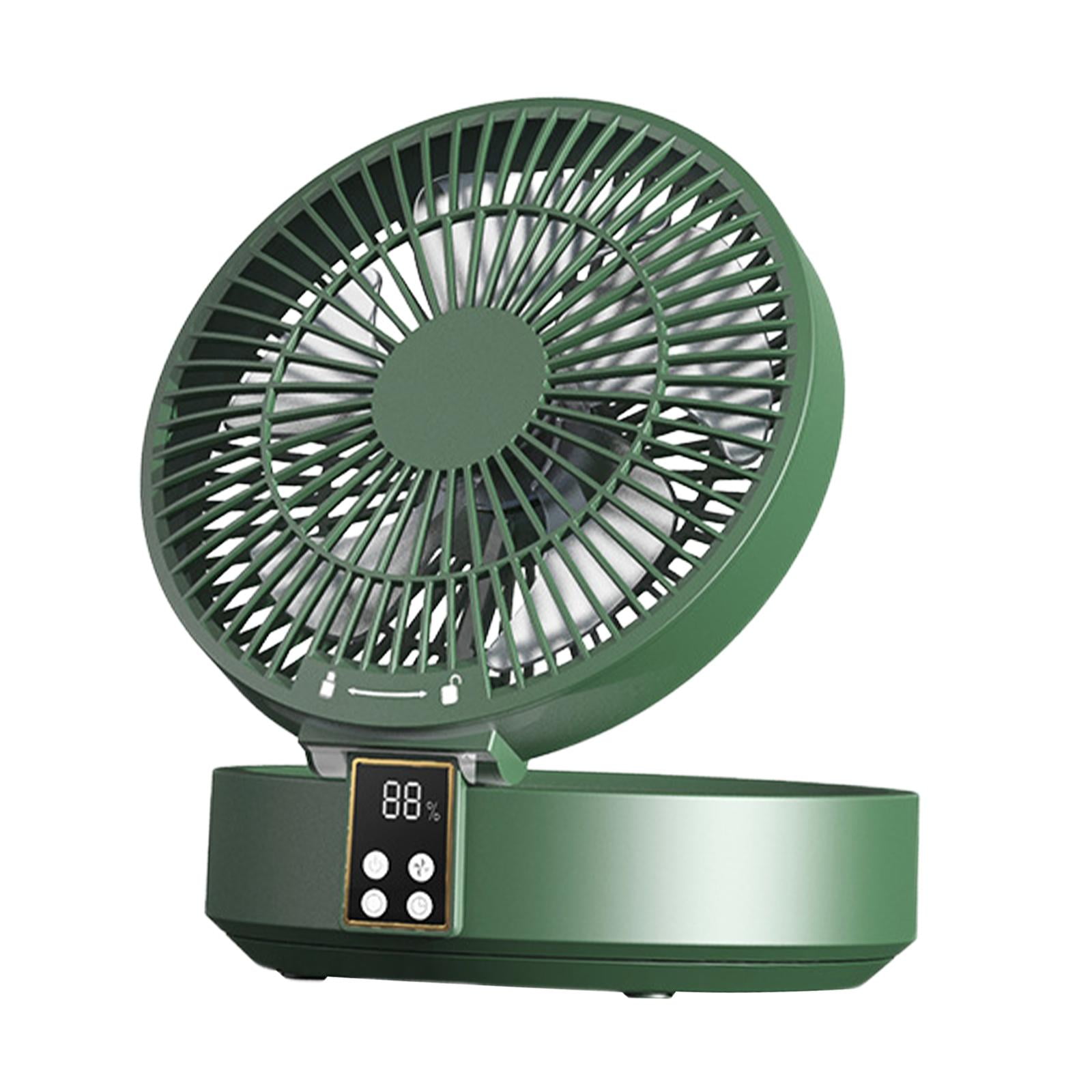 Portable Fan with Light Desktop Fans for Office Rechargeable Table Fan ...
