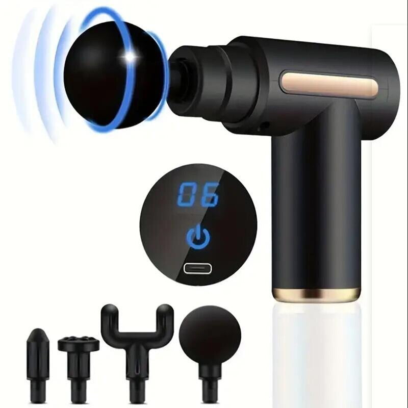 Portable Fascia Gun Vibration Massage Gun For Body Neck Back Deep ...