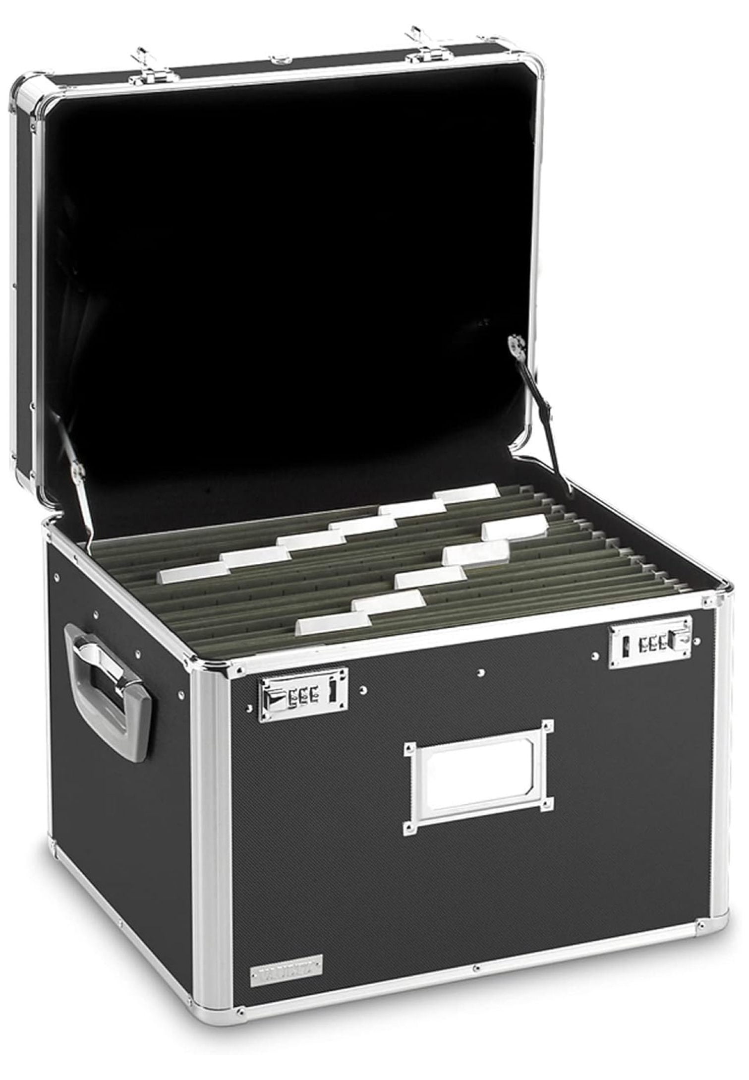 Portable File Box - 17.5 x 14 x 12.5 Inch Legal/Letter Size Storage Box ...