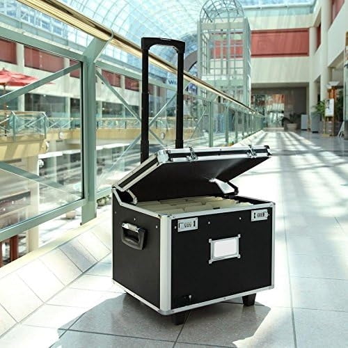 Portable File Storage Box with Handle - 14.5" x 17.5" x 15.5" Letter ...