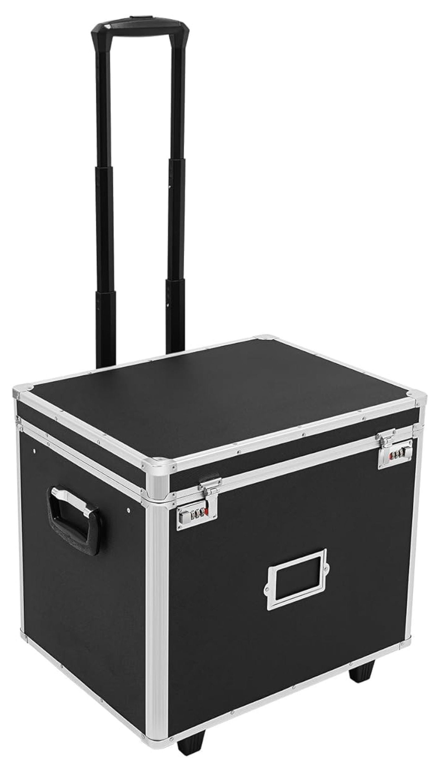 Portable File Storage Box with Telescopic Handle, 15" x 16" x 19 ...