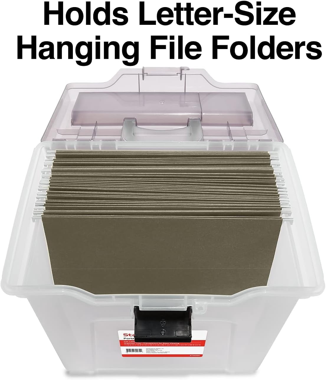 Portable File Tote, Letter Size, Clear (ST58298) - Walmart.com
