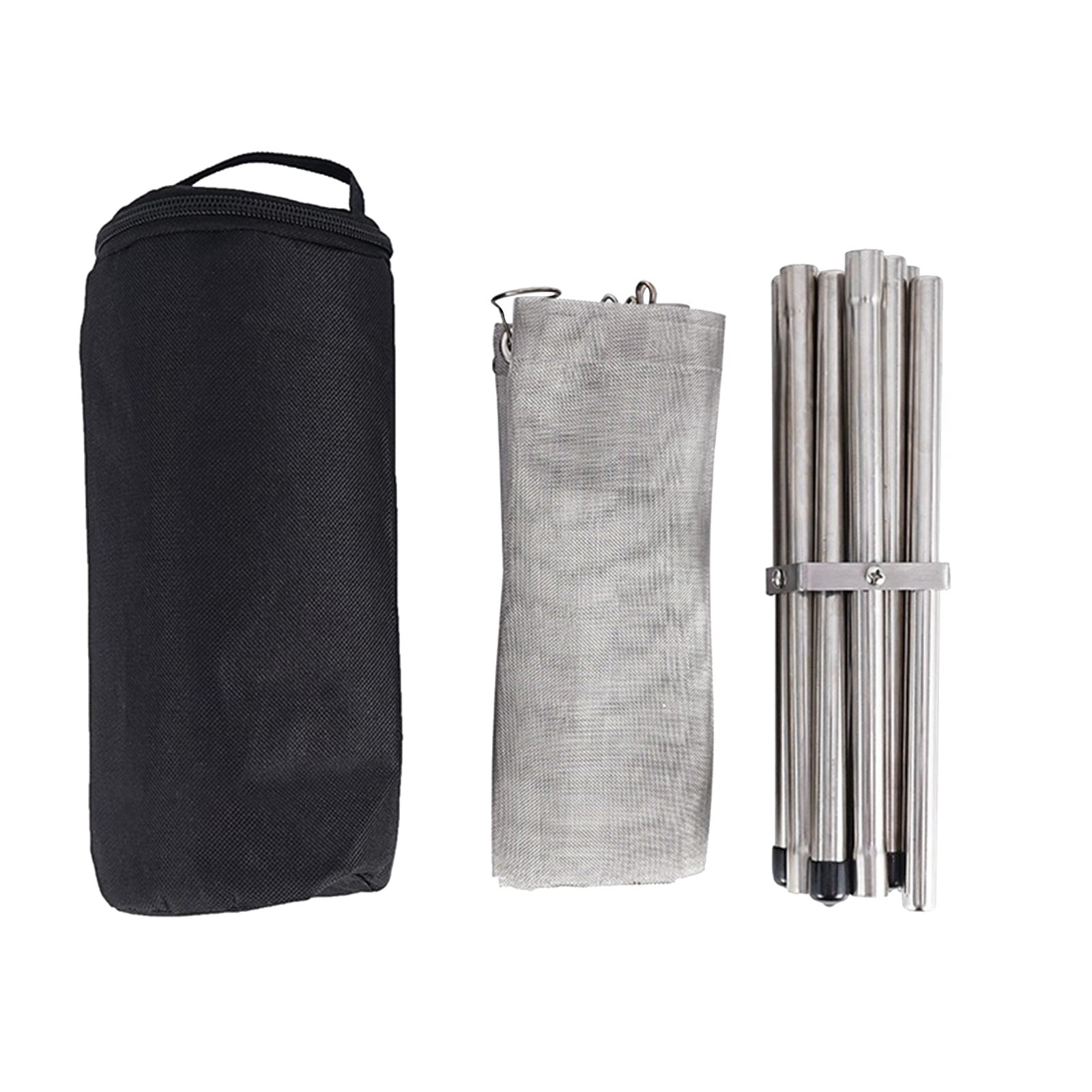 Portable Fire With Easy Carry Bag201 Stainless Camp Firepit For Wood ...