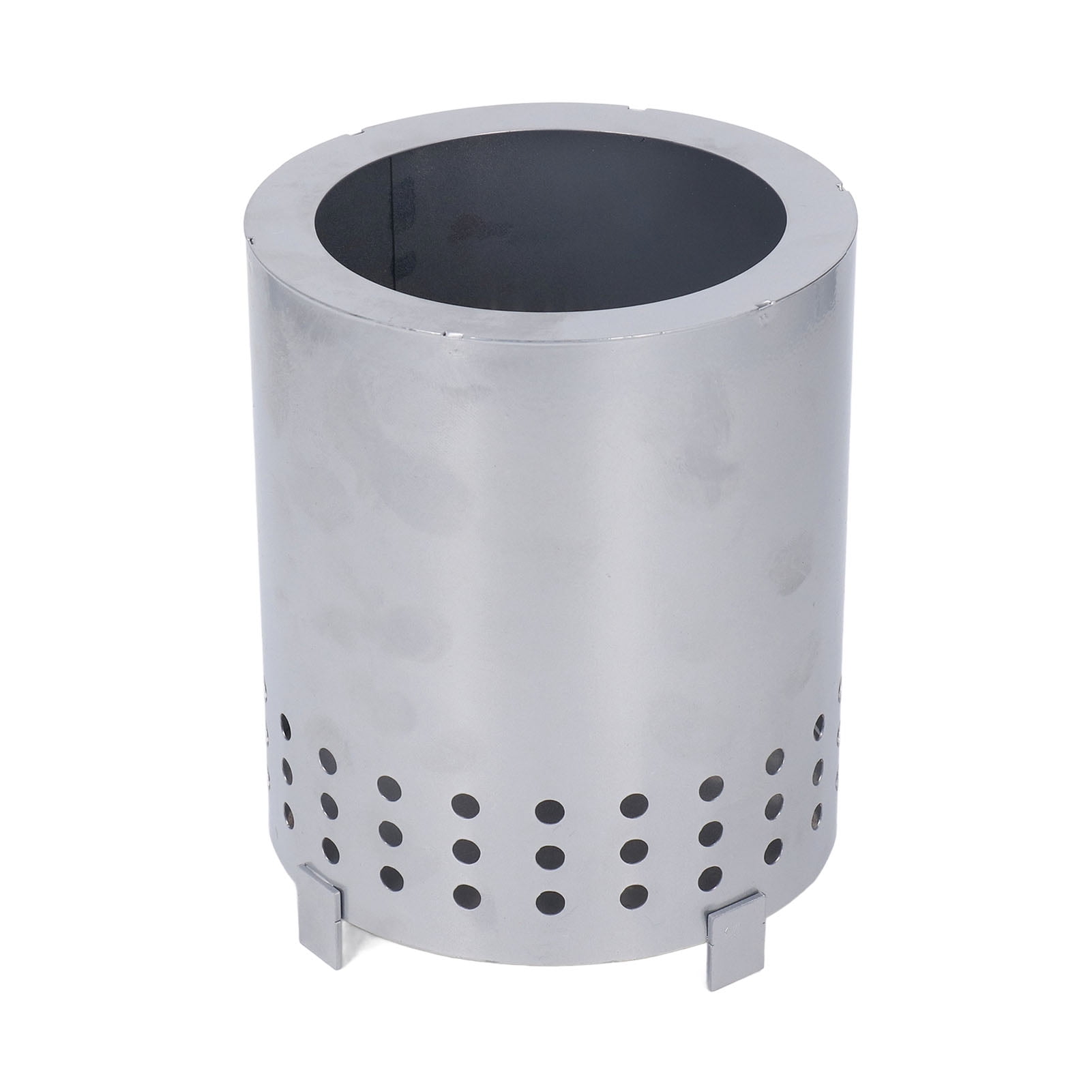 Portable Fire Pit Smokeless Tabletop Firepit with Stand Iron Wood ...