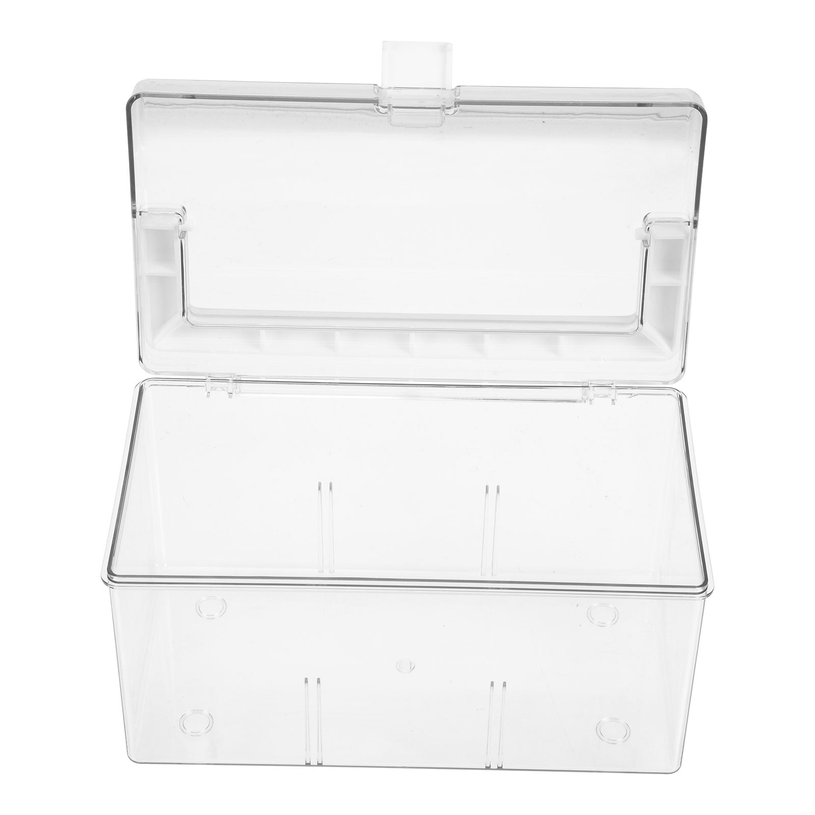 NICERIO Plastic Tub For Medication Portable Storage Box Transparent ...