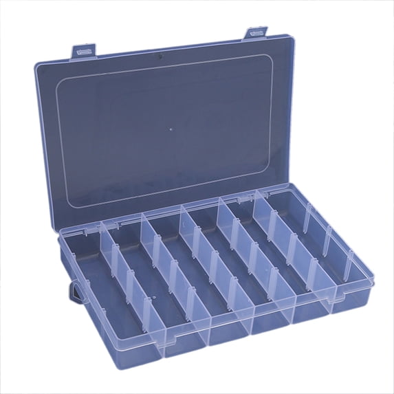 Portable Fishing Tackle Box with Dividers Light weights Fishing Tool ...