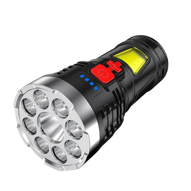 Portable Flashlight Outdoor Led Multifunction Cob Side Light Household ...