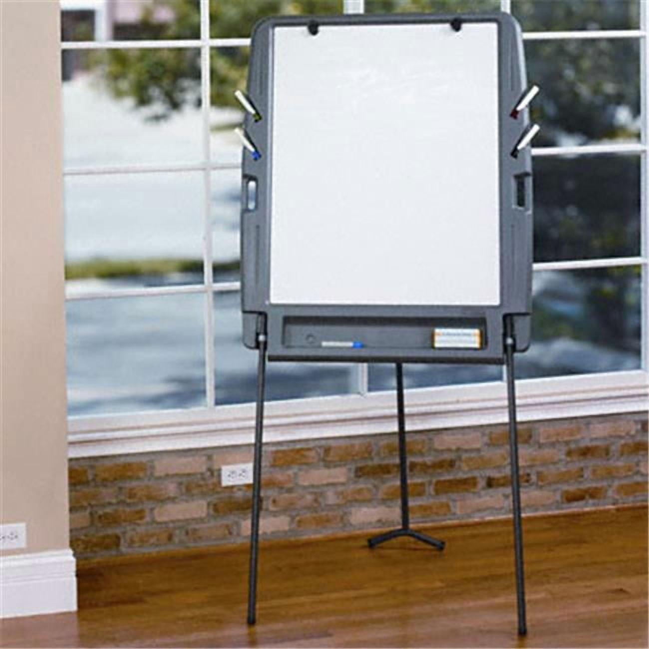 Portable Flipchart Easel with Dry Erase Surface 35 x 30 Gray - Walmart.com
