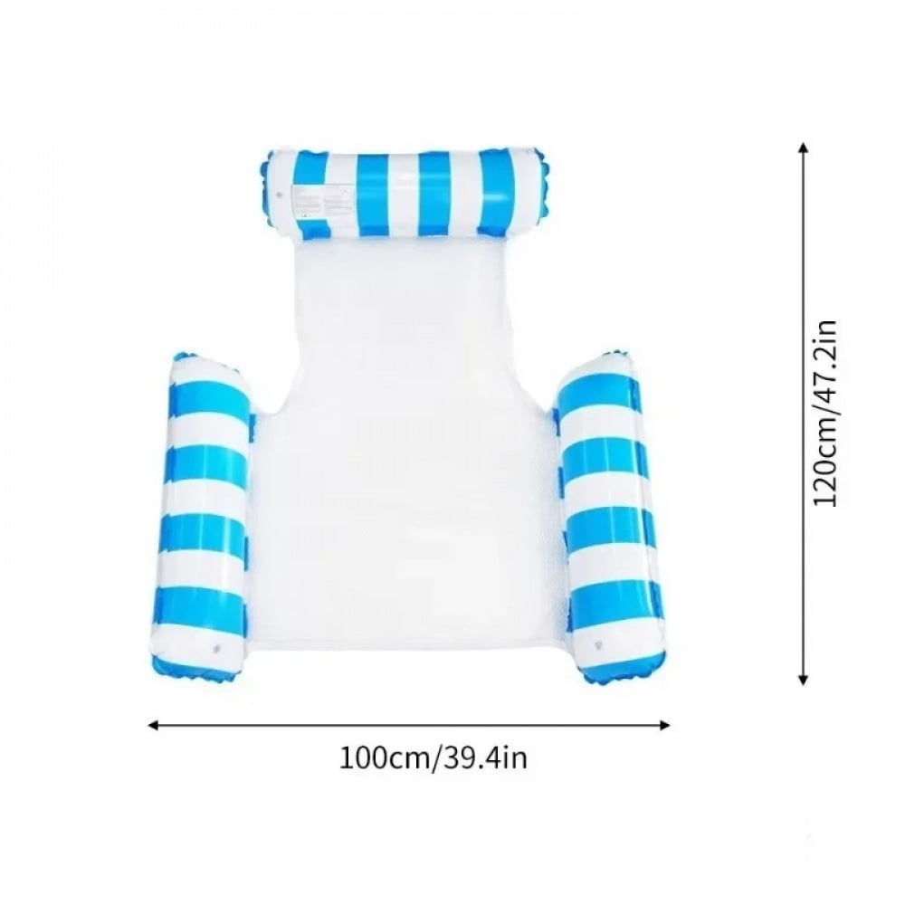 Portable Floating Mattress Quick-Inflate Lounger for Pool Beach All ...