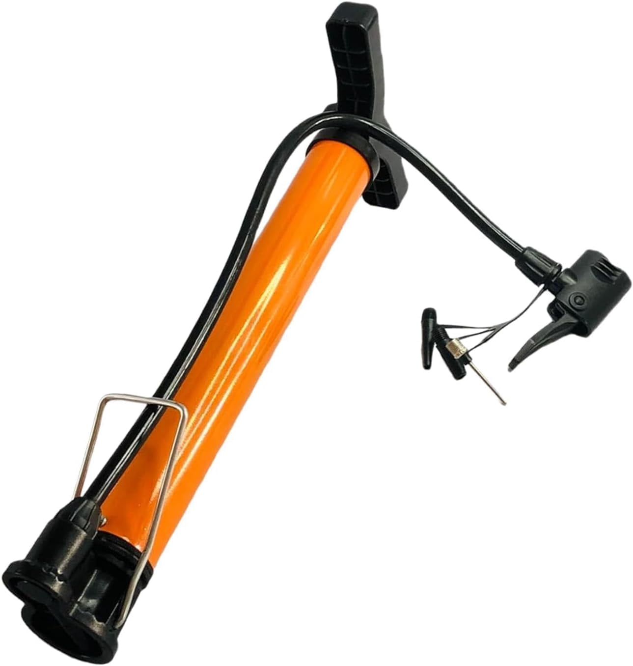 Portable Floor Bike Pump with Dual Presta & Schrader Valves – Includes ...
