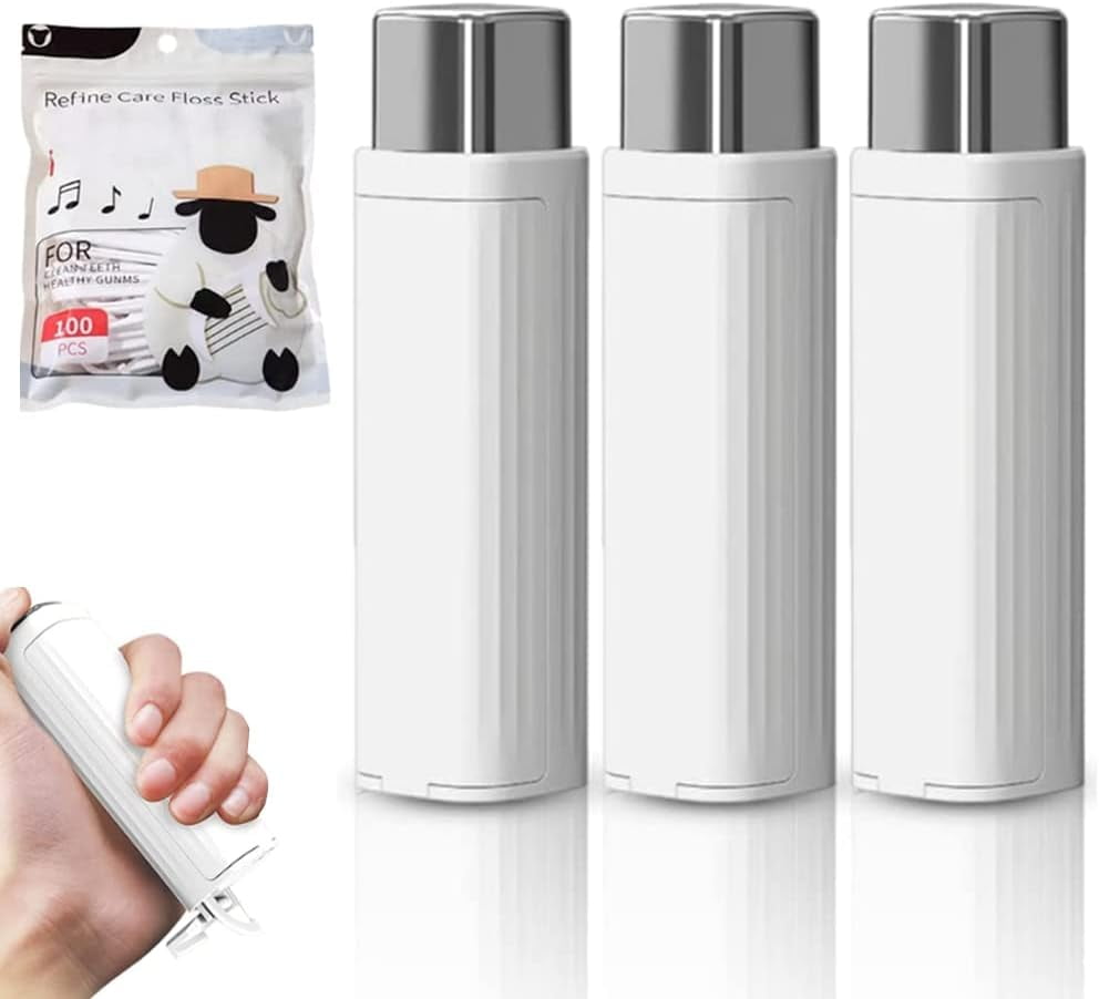 Portable Floss Dispenser with 100 Pcs Dental Floss, Dental Floss ...