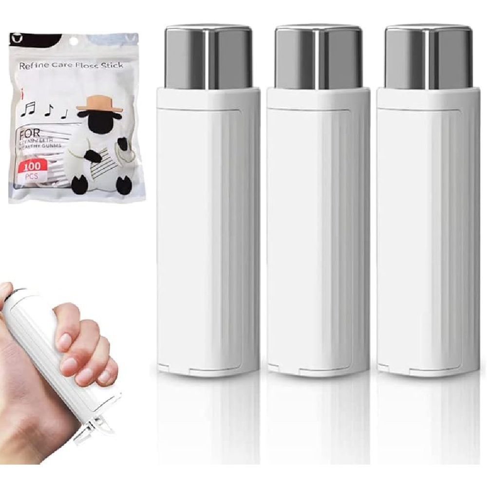 Portable Floss Dispenser with 100 Pcs Dental Floss, Dental Floss ...