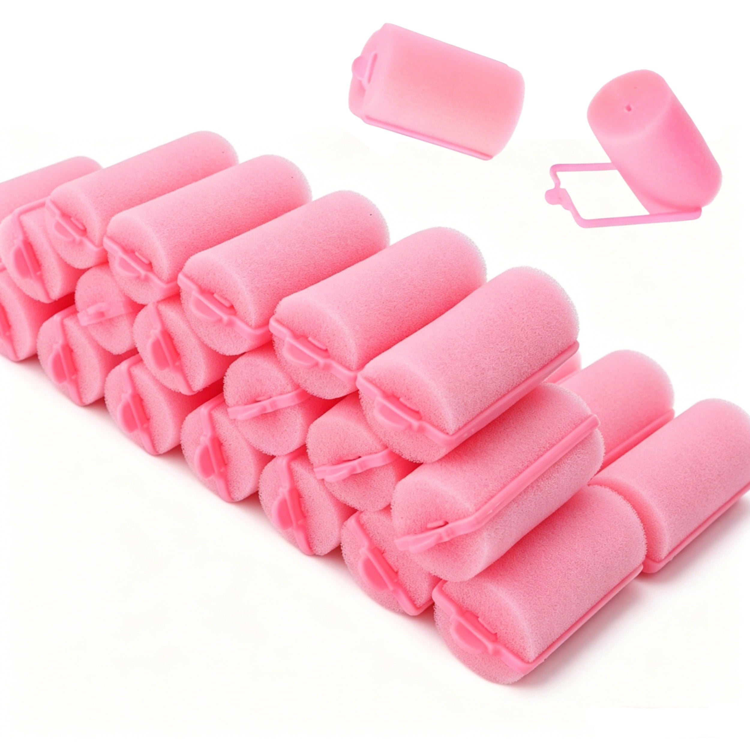 Portable Foam Roller Hair,1.6x2.8In Soft Sleeping Flexible Styling ...