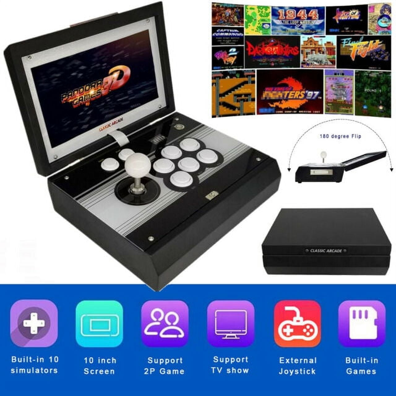 Portable Foldable 2448 in 1 3D Arcade Game 134 3D 2314 2D Games Full HD ...
