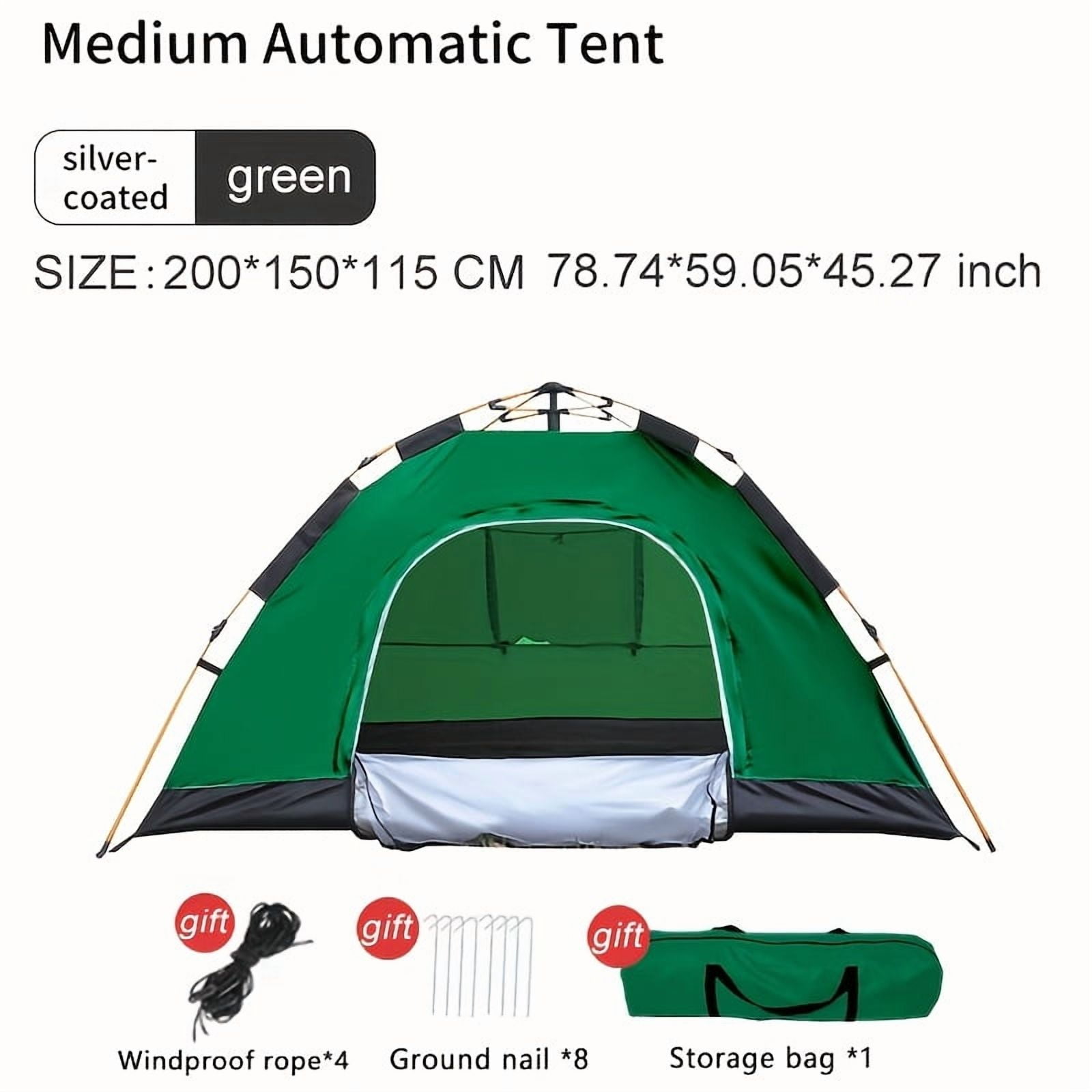 Portable Foldable Automatic Camping Tent – Quick Setup Outdoor Shelter ...