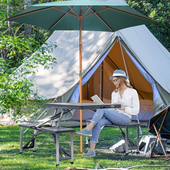 Free Shipping! Portable Foldable Camping Picnic Table Set - Walmart.com ...