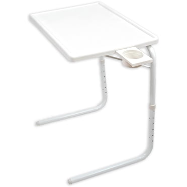 EasyComforts Adjustable Tray Table - White - Walmart.com