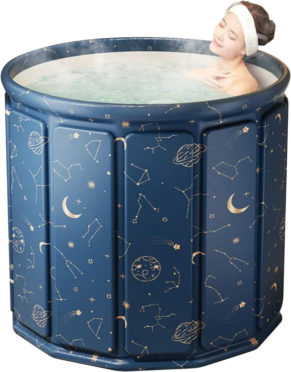 Portable Foldable Ice Bath Tub, Large Portable Bath Tub for Home ...