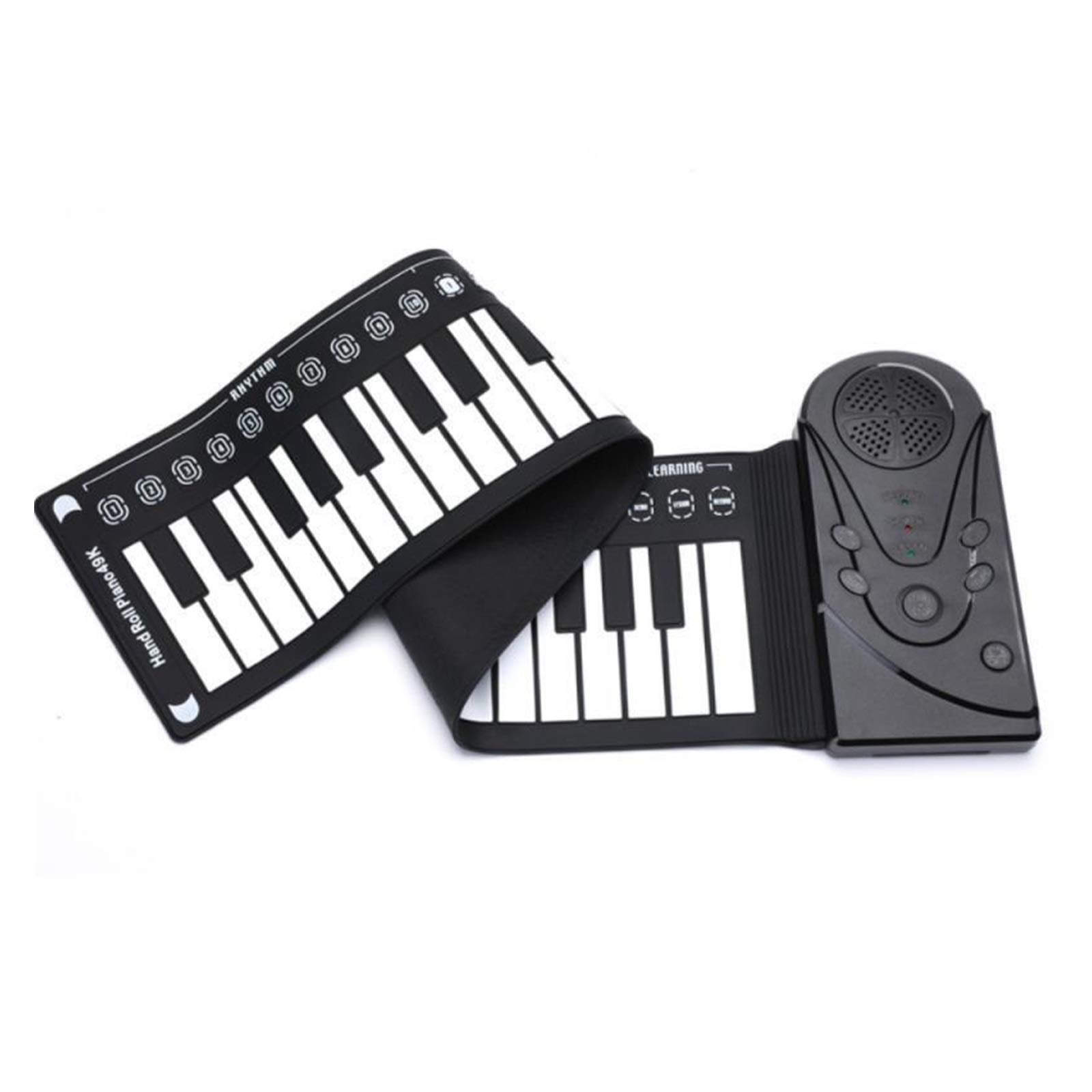 Portable Foldable Piano, Portable 49 Keys Flexible Roll Up Piano, Electronic Soft Keyboard Piano ...