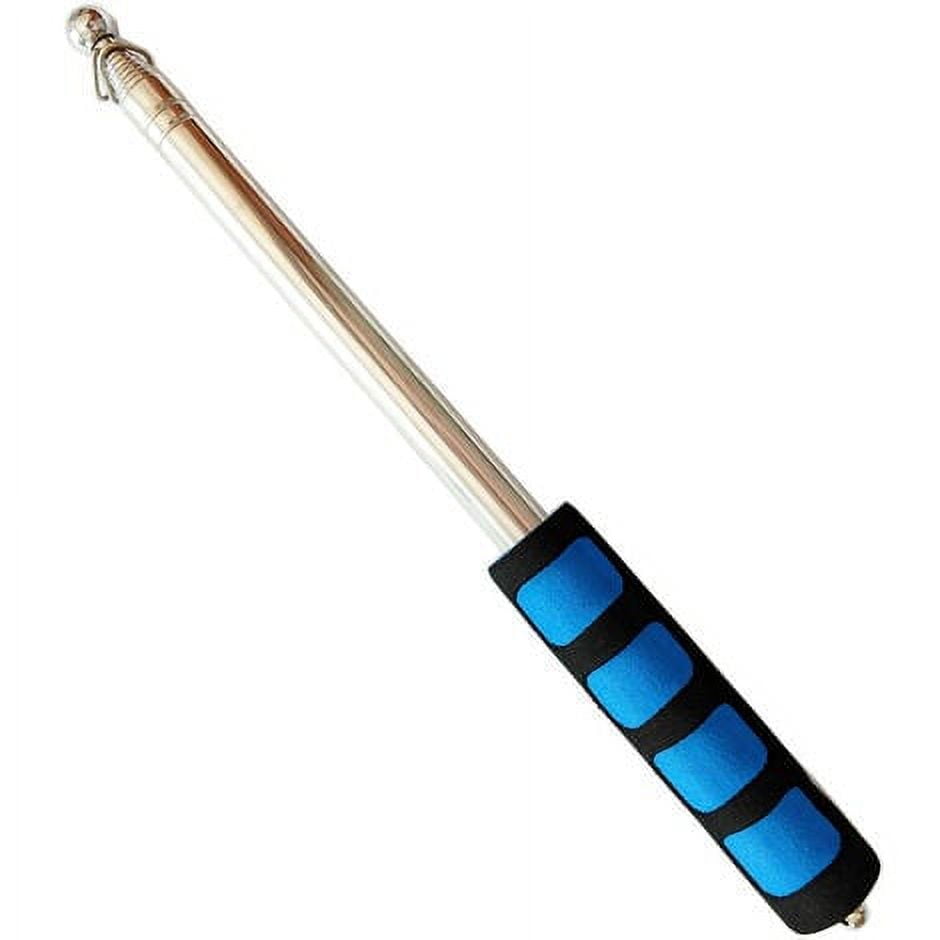 Portable Foldable Pole 79 Inch Stainless Steel Telescopic Pole(Blue ...
