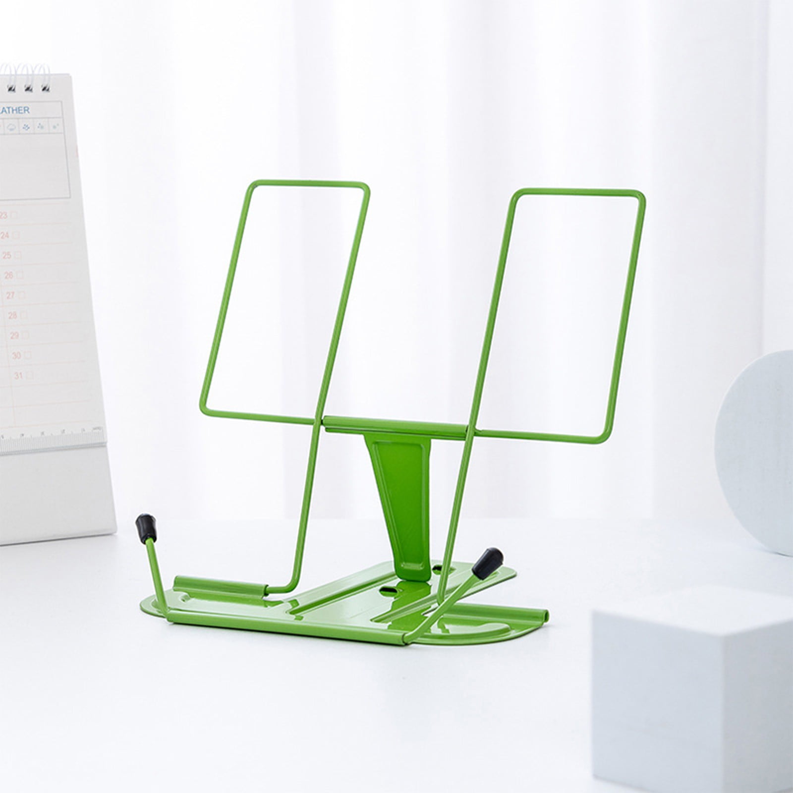 Portable Foldable Reading Stand, Metal Bookshelf, Collapsible Music ...