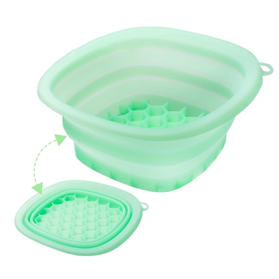 Portable Foldable Silicone Face Ice Bath Bowl With Built In Tray For ...