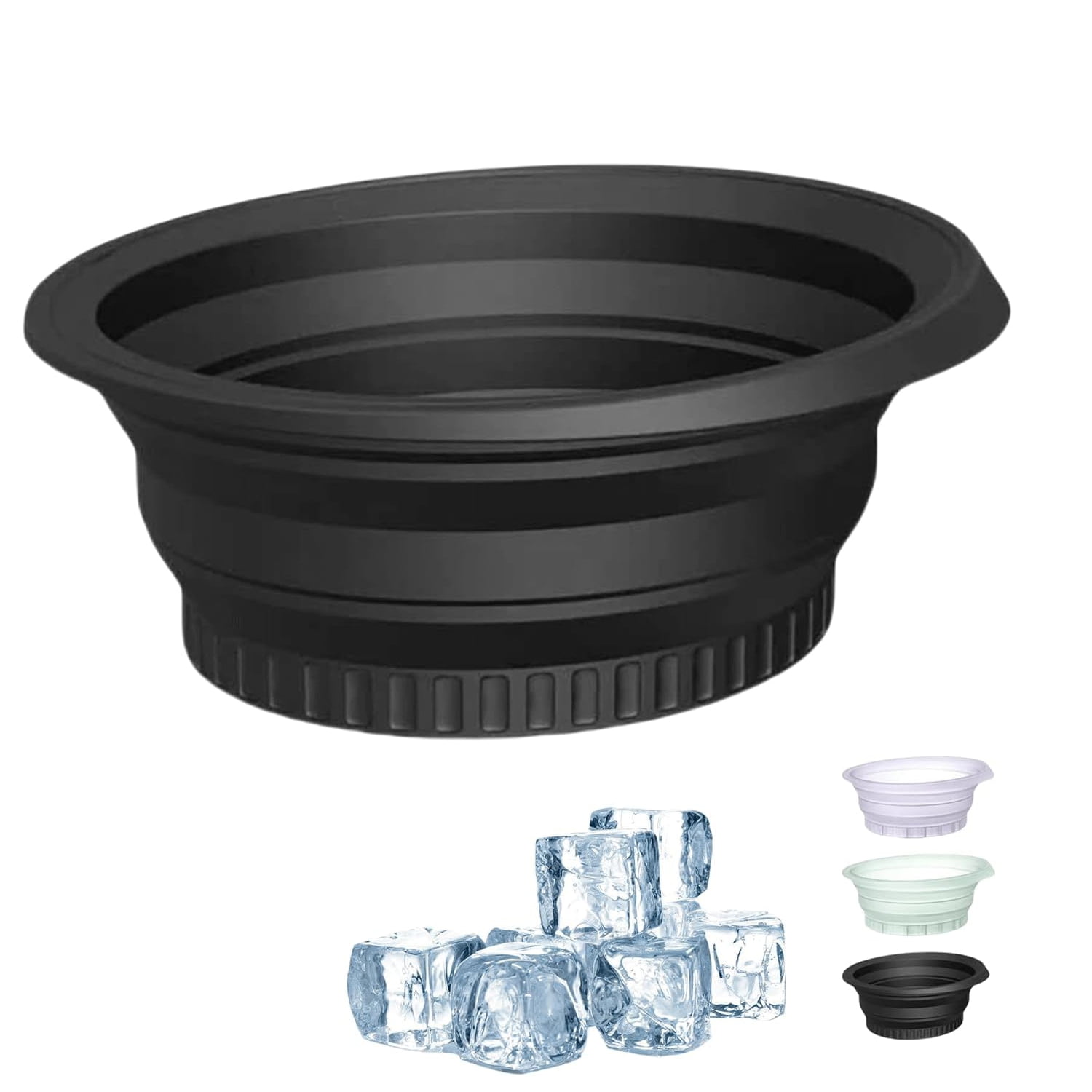 Portable Foldable Silicone Ice Facial Bowl, Ice Facial Folding ...