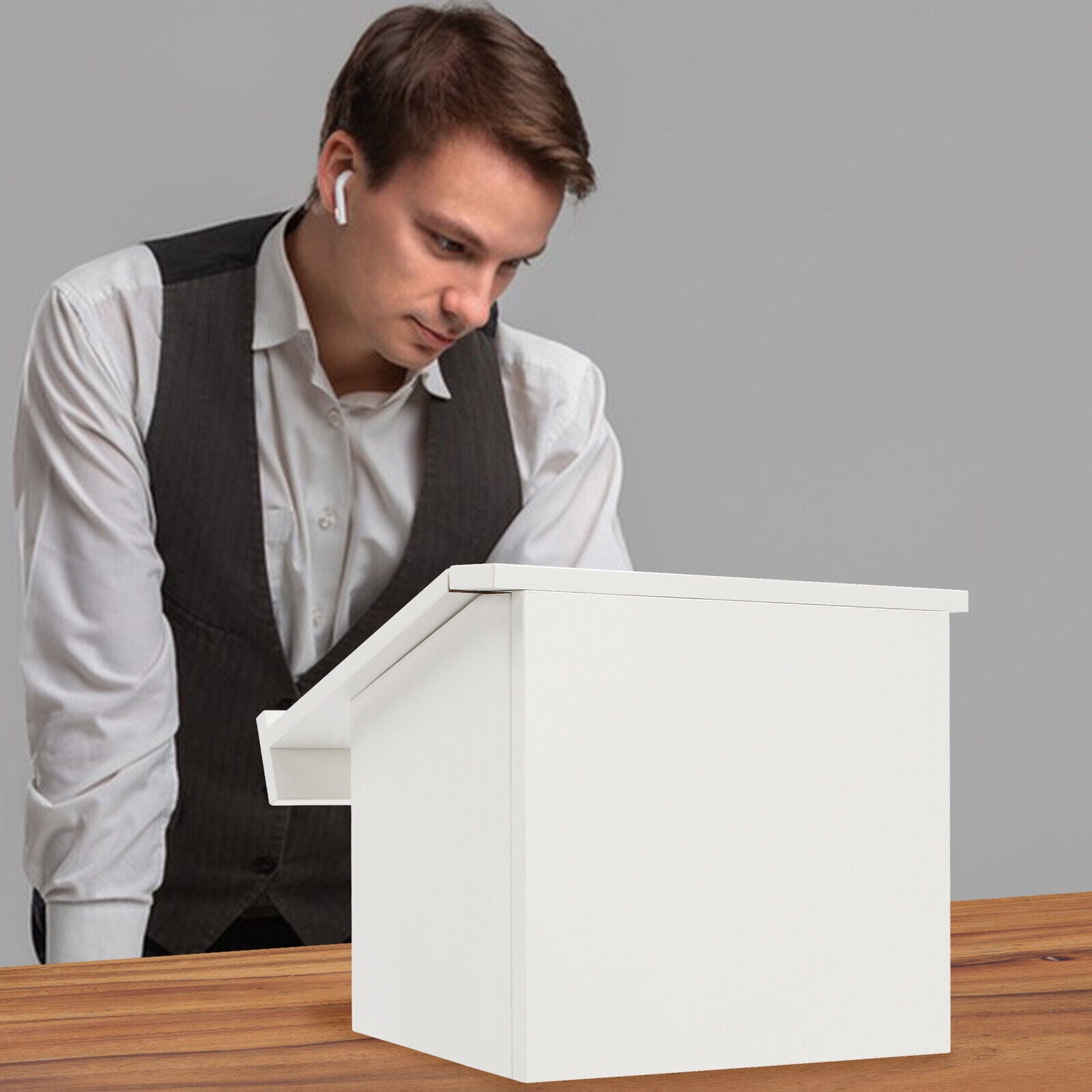 Portable Foldable Tabletop Platform Wooden Teacher Presentation Podium ...