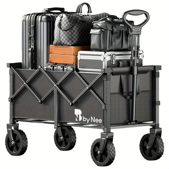 Portable Foldable Trolley, Large Load Capacity, All-Terrain Universal ...