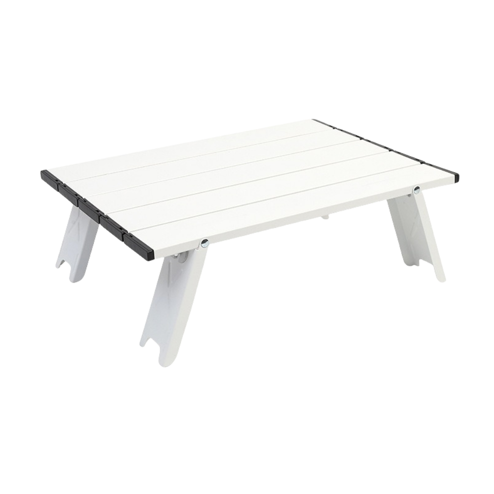 Portable Folding Beach Table, Ultralight Aluminum Outdoor Mini Table ...