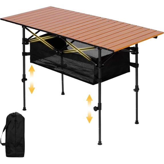 Portable Folding Camping Table with Carry Bag, 45.5x23.2 Inch ...