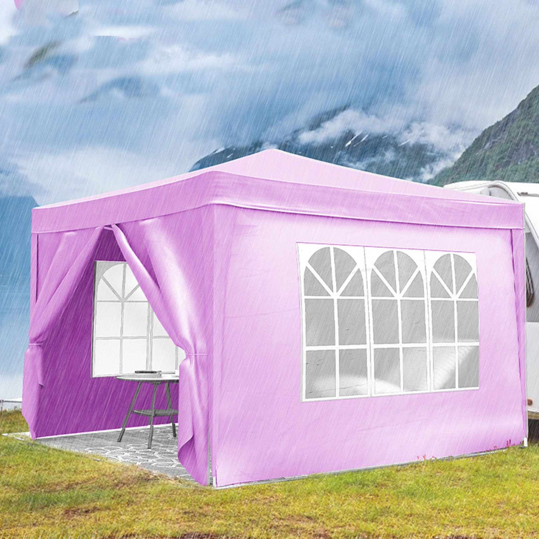 Portable Folding Canopy 10'x10' Outdoor Event Shelter UPF 50 -Gazebo ...