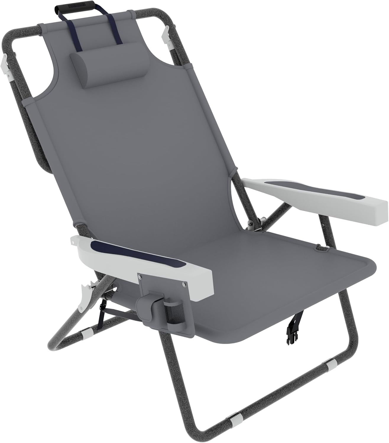 Portable Folding Chair, 2 Pack Foldable Patio Chaise Lounge Chair for ...