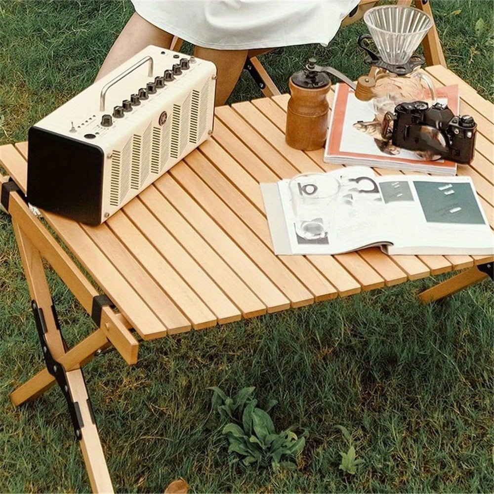 Portable Folding Egg Roll Table - Lightweight Beech Wood & Pine Solid ...