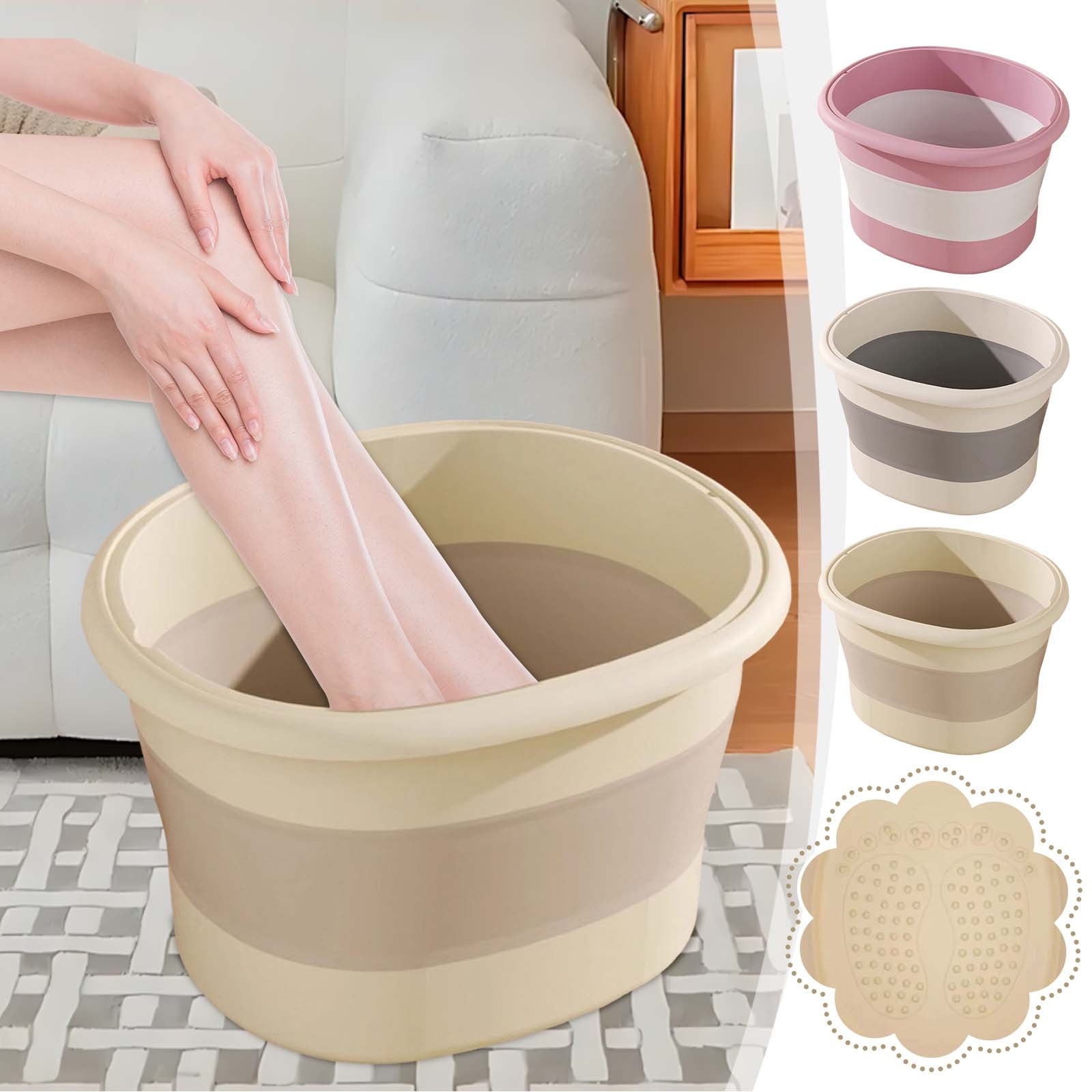 Portable Folding Foot Bath Bucket | Winter Insulated Design | Leg ...
